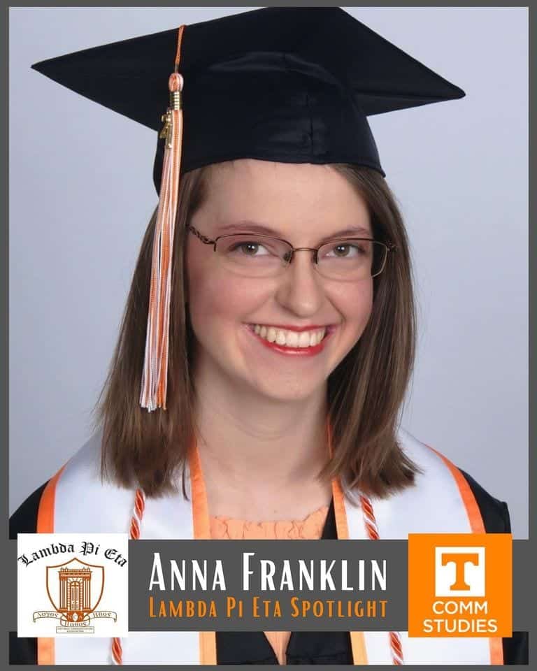 Student Spotlight - Anna Franklin - School of Communication Studies